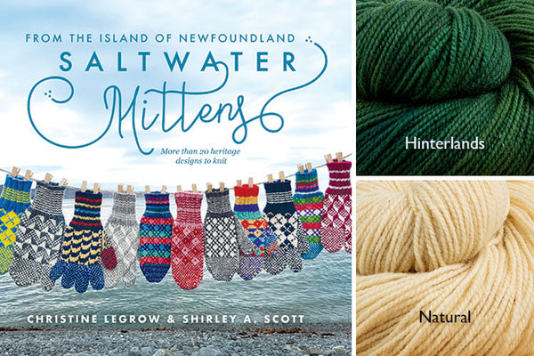 Saltwater Mittens kit with Canadian wool - Sweet Paprika