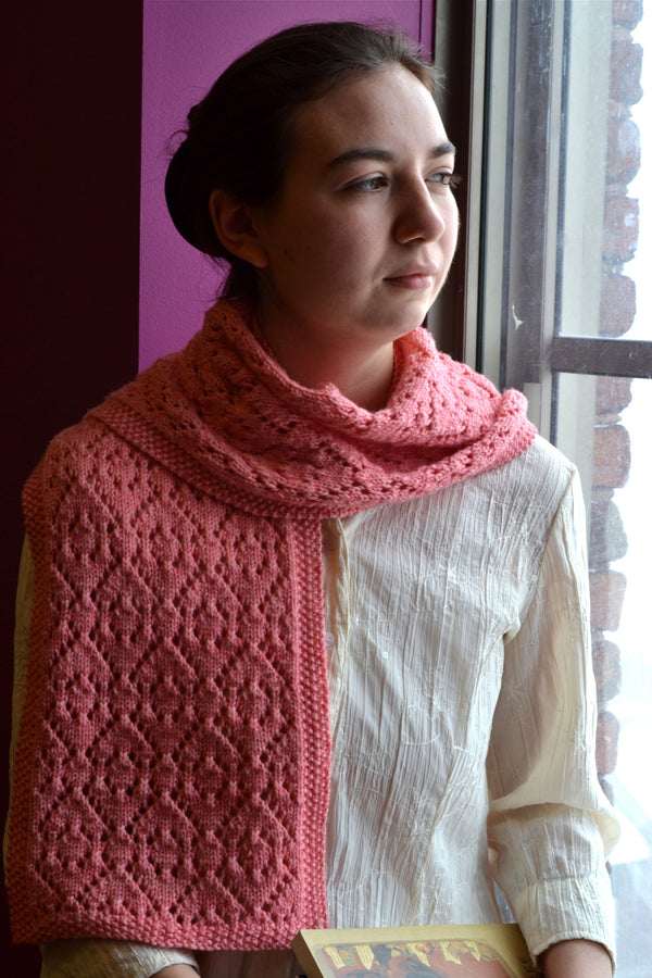 In Love with Escher scarf knitting pattern - Sweet Paprika