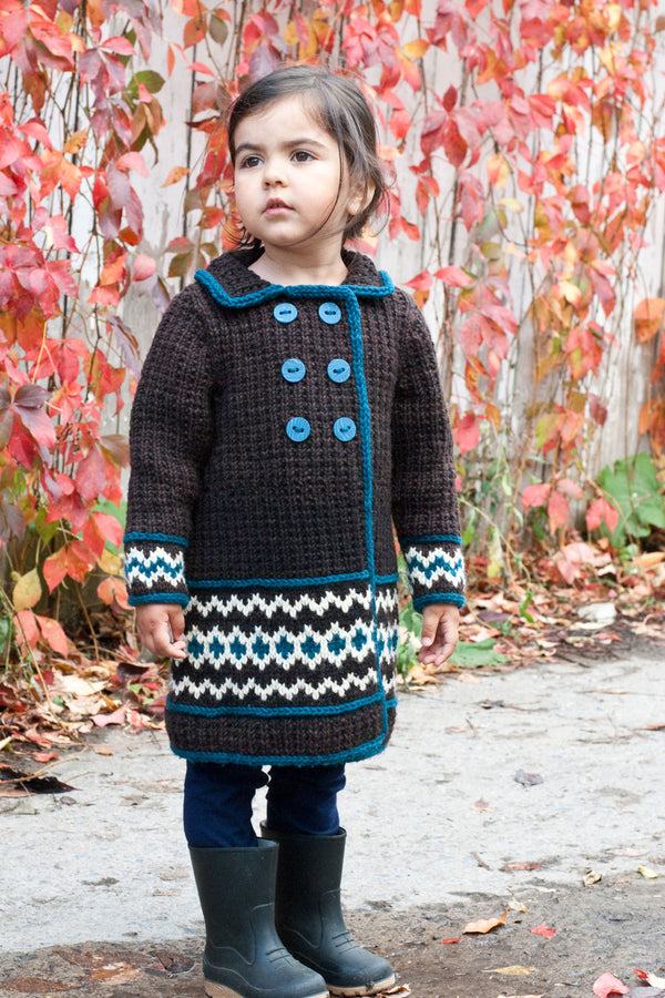 Knowlton Coat knitting pattern - Sweet Paprika